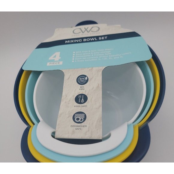 Enchante Direct | Kitchen | Cook With Color Mixing Bowls 4 Piece ...